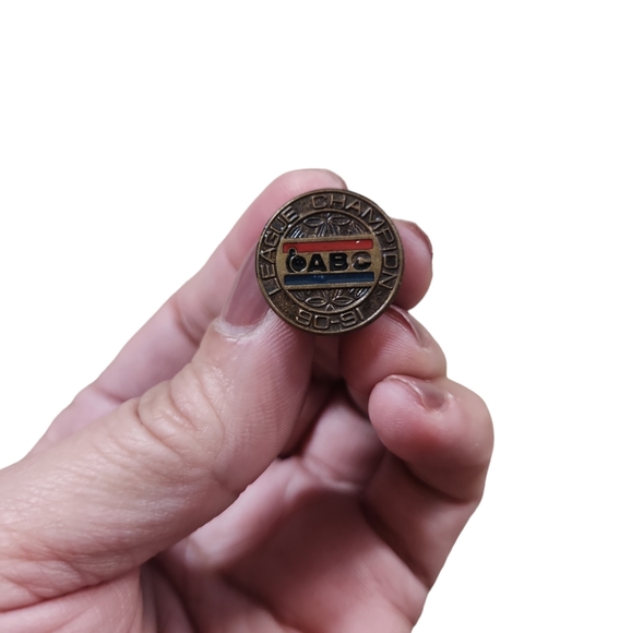 Accessories | Vintage Bronze 991 Abc League Champion Pin Made In Usa 75 ...